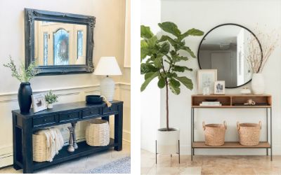 Console Cabinet with Mirror for Chic Home Decor - Bali Best Buy