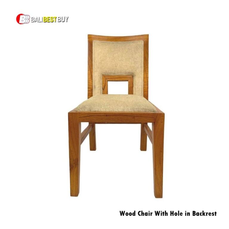 Wood Chair With Hole in Backrest - Bali Best Buy Furniture